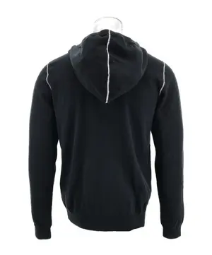 Emporio Armani Hooded Long-sleeved Knitted Jacket