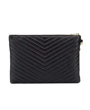 Saint Laurent Cassandre Matelassé Quilted Zipped Pouch