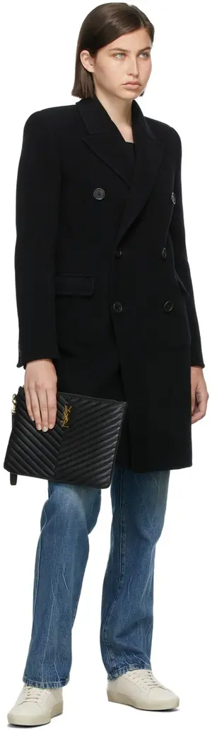Saint Laurent Cassandre Matelassé Quilted Zipped Pouch