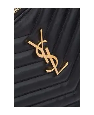 Saint Laurent Cassandre Matelassé Quilted Zipped Pouch