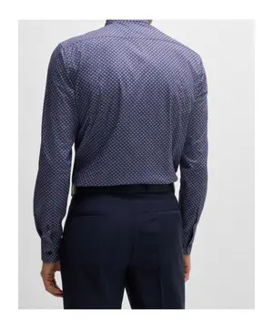 Hugo Boss Short Sleeve Shirt - Blue