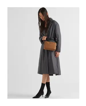 Prada Leather Bag With Shoulder Strap - Brown
