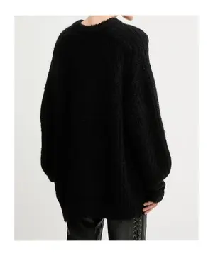 ROTATE BY BIRGER CHRISTENSEN Logo Knit Sweater - Black