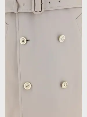 Prada Belted Button-up Coat