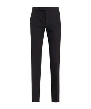 Dior Tailored Pleated Detail Track Pants - Black