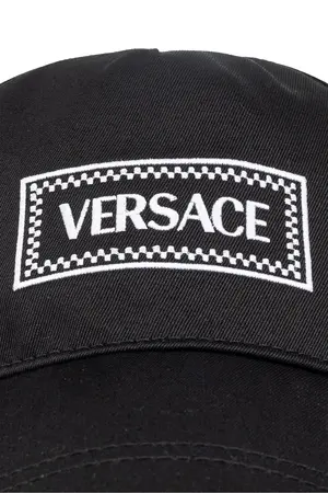 Versace Logo Embroidered Baseball Cap