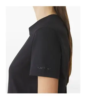 LANVIN Tie-back Crewneck T-shirt - Black