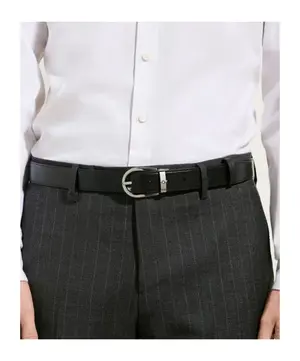 Montblanc Horseshoe 30 Mm Reversible Belt In Meisterstück Leather