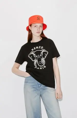 Kenzo Loose-fit Varsity Jungle Elephant T-shirt