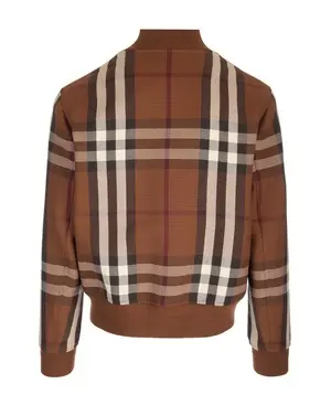 Burberry Checked Wool-blend Bomber Jacket