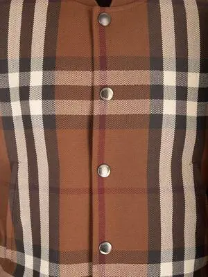 Burberry Checked Wool-blend Bomber Jacket