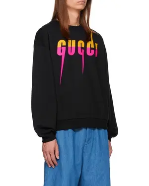 Gucci Blade Logo-print Cotton Sweatshirt
