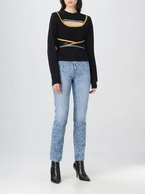 DIESEL® Oval-d Embroidered Long-sleeved Top