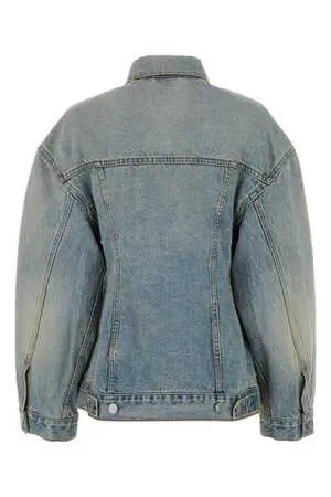 Balenciaga Collared Button-up Denim Jacket