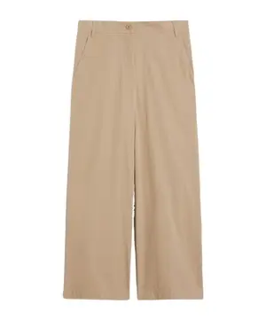 Max Mara Wide Leg Flap Pocket Trousers - Nude