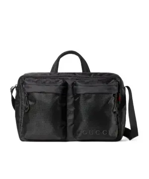 Gucci Allover Gg Motif Zipped Suitcase Bag