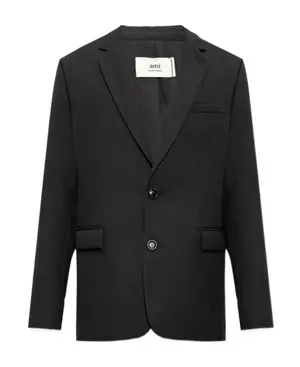 Ami Single Breasted Tailored Blazer - Black