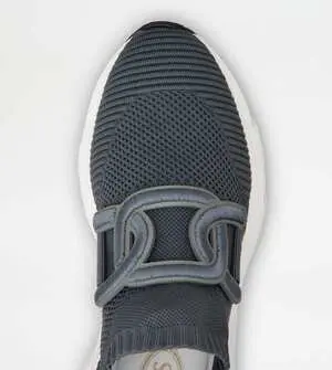 TOD'S Kate Slip-on Sneakers With Embossed Logo - Black