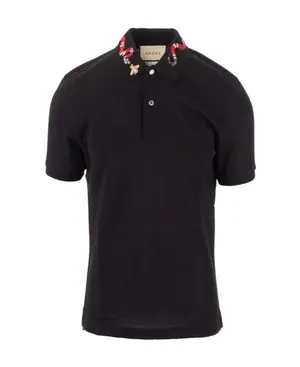 Gucci Polo With Snake Embroidery