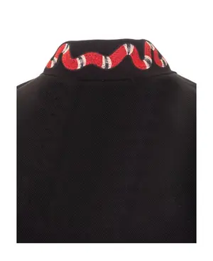 Gucci Polo With Snake Embroidery