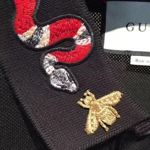 Gucci Polo With Snake Embroidery