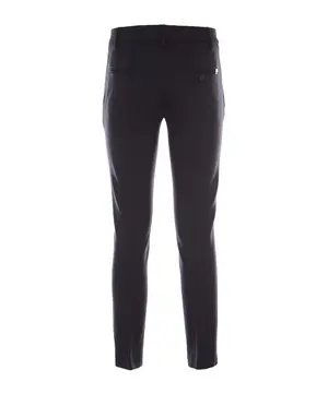 DONDUP Belt-loop Tailored Casual Pants - Black