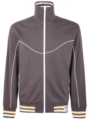 GOLDEN GOOSE Ribbed-panel Zip-up Jacket