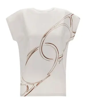 Herno Graphic Printed Crewneck T-shirt - White