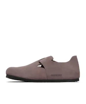 BIRKENSTOCK Suede Casual Shoes With Adjustable Strap