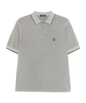 Herno Logo Embroidered Short Sleeved Polo Shirt