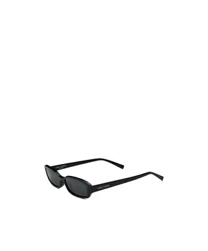 Saint Laurent Oval Frame Sunglasses - Black