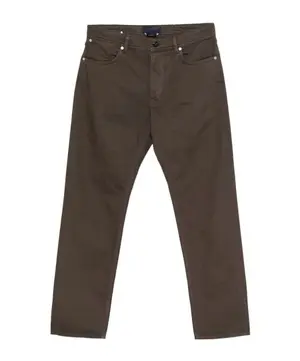 Stone Island Regular Straight Jeans In Bull Denim Cotton - Brown