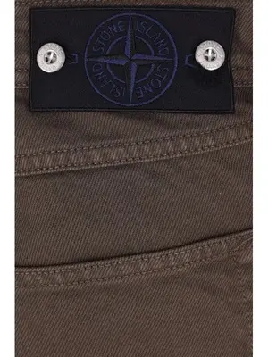 Stone Island Regular Straight Jeans In Bull Denim Cotton