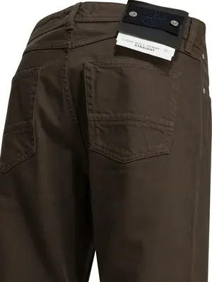 Stone Island Regular Straight Jeans In Bull Denim Cotton