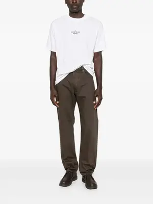 Stone Island Regular Straight Jeans In Bull Denim Cotton