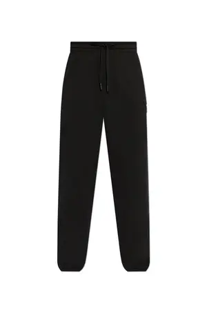 Dolce & Gabbana Dolce Gabbana Logo Embossed Jersey Jogging Pants - Black