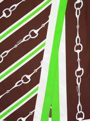 Gucci Horsebit Print Silk Pareo