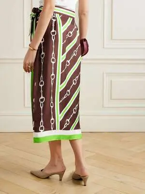 Gucci Horsebit Print Silk Pareo