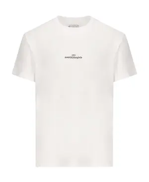 MAISON MARGIELA Maison Margiela Logo Embroidered Crewneck T-Shirt No