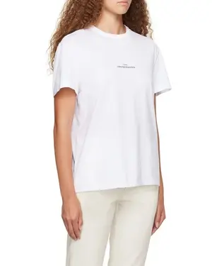 MAISON MARGIELA Logo Embroidered Crewneck T-shirt - No