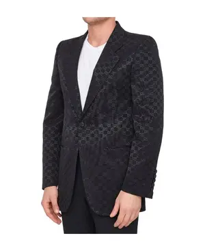 Gucci Gg Cotton Viscose Formal Jacket