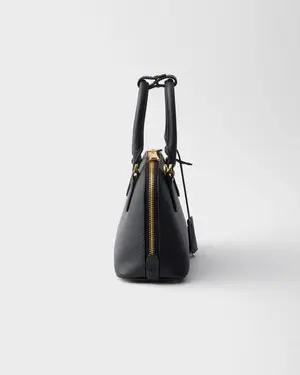 Prada Zip-up Top Handle Bag - Black