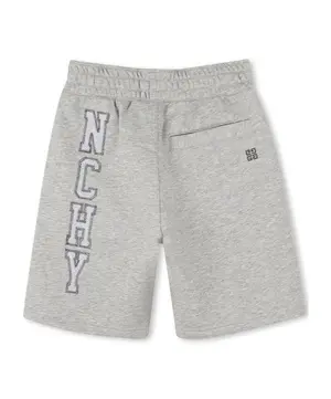 Givenchy Drawstring Shorts With Embroidered Logos - Grey
