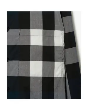 Burberry Checkered Long-sleeved Shirt - Black