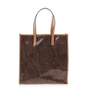 Etro Logo Print Tote Bag