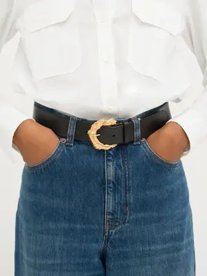 Chloé Flowers Buckled Belt