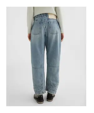 JIL SANDER Tapered-leg Frayed-hem Jeans