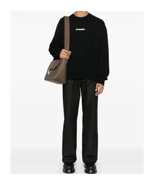 JIL SANDER Crewneck Logo Sweatshirt