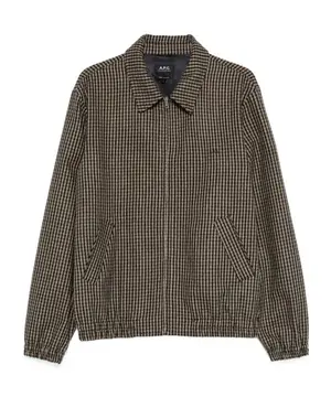 A.p.c. Gingham Check Zip-up Jacket