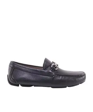 FERRAGAMO Gancini Loafers - Black